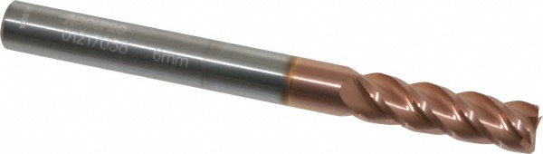 Accupro - 6mm, 19mm LOC, 6mm Shank Diam, 63mm OAL, 4 Flute, Solid ...