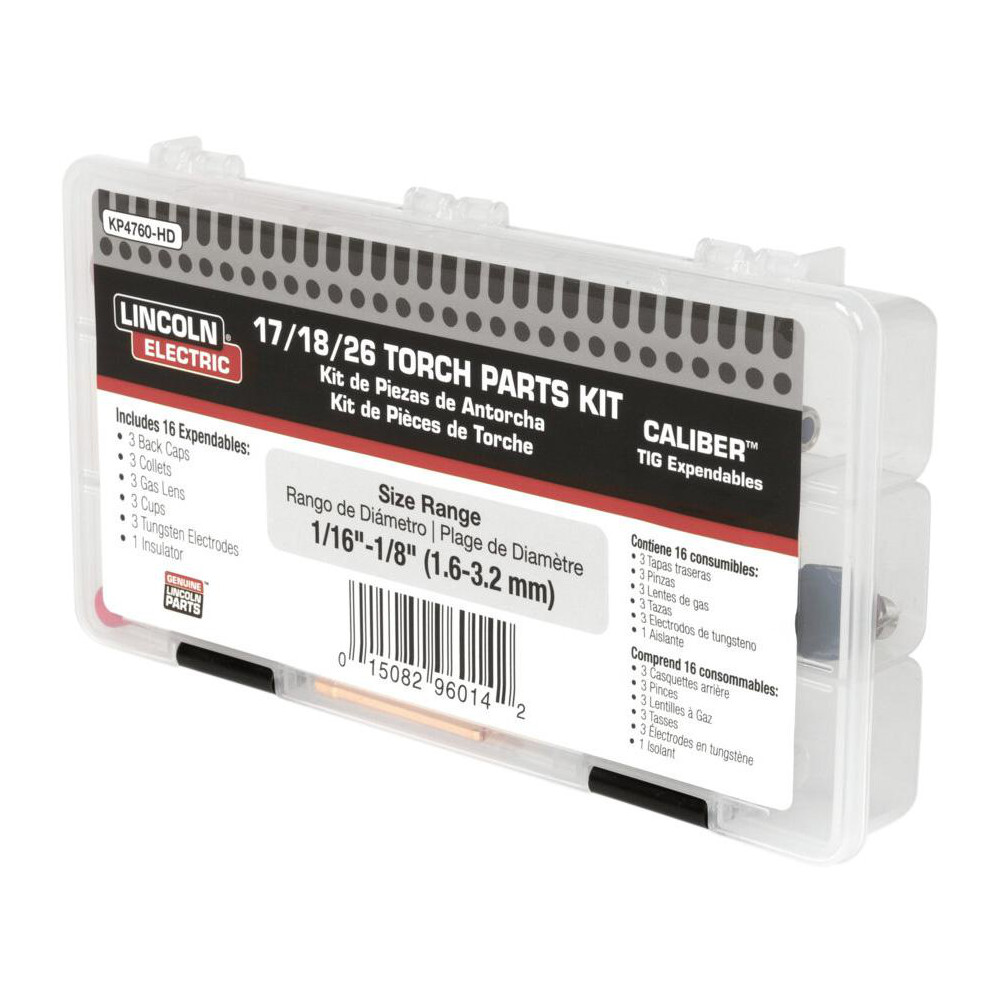 Lincoln Electric - TIG Welder TIG Torch Expendable Parts Kit: | MSC Direct