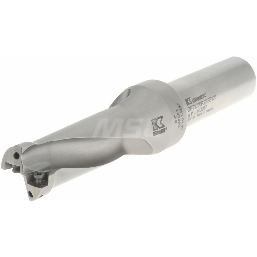 Kennametal - Indexable Insert Drill: DFT1000R2SSF100, 1-1/8" Max Dia, 2 ...