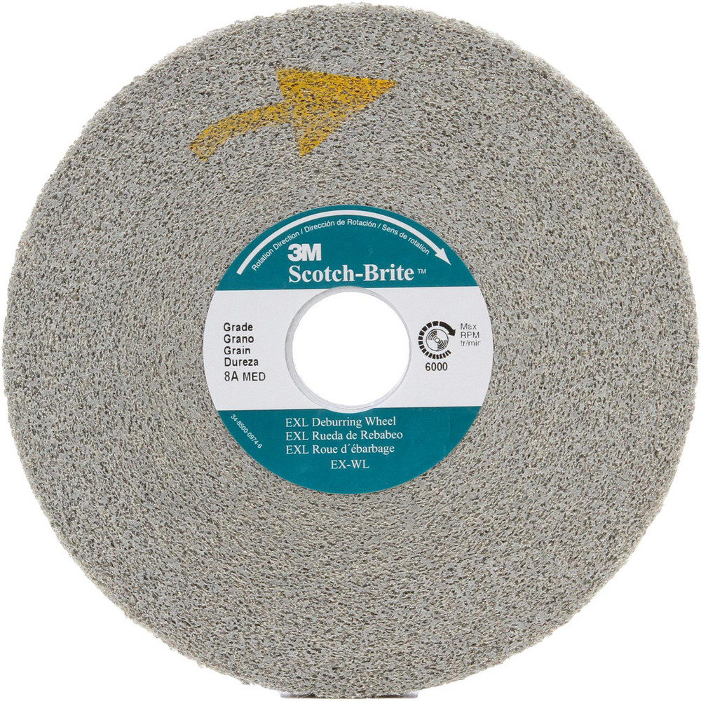 3M - Deburring Wheel: 12" Dia, 1" Face Width, 5" Hole, Density 9 ...
