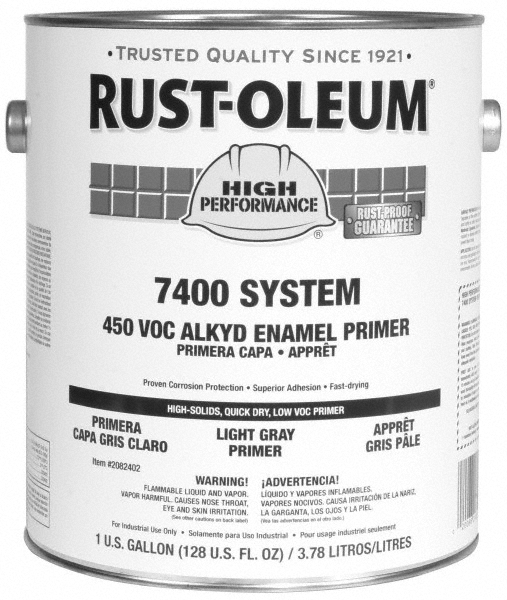 Rust-Oleum - 1 Gal Light Gray Primer - 01292044 - MSC Industrial Supply