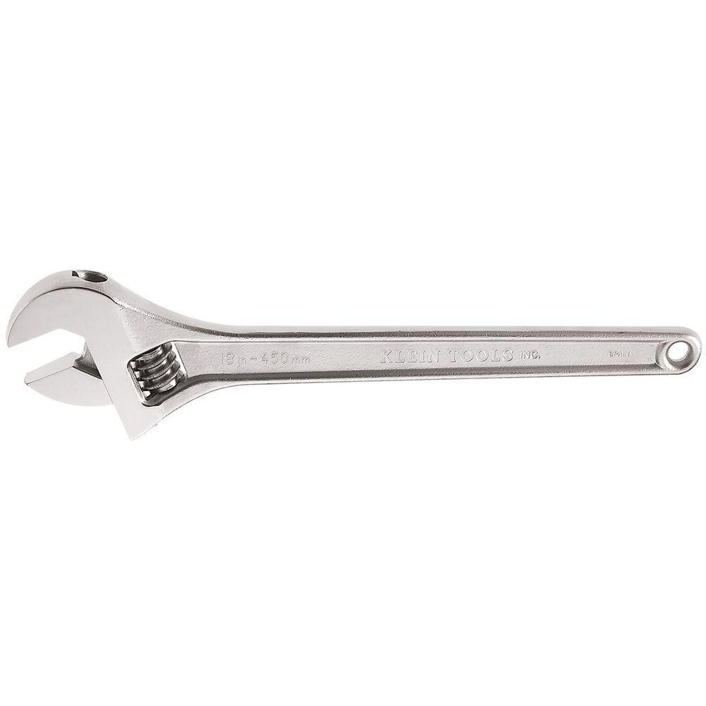 Klein Tools - Adjustable Wrench: 18" OAL, 2-1/16" Jaw Capacity | MSC Direct