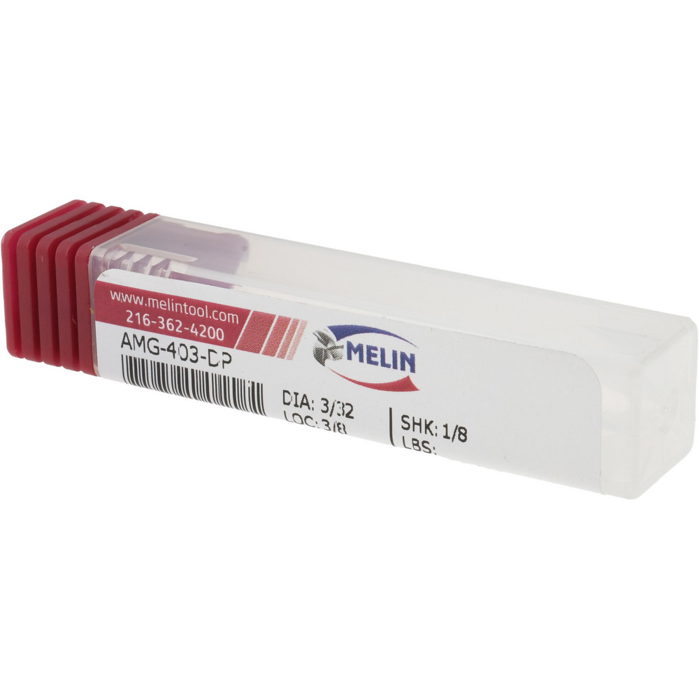 Melin Tool - Drill Mill: 3/8" LOC, 2 Flutes, 90 ° Point, Solid Carbide ...