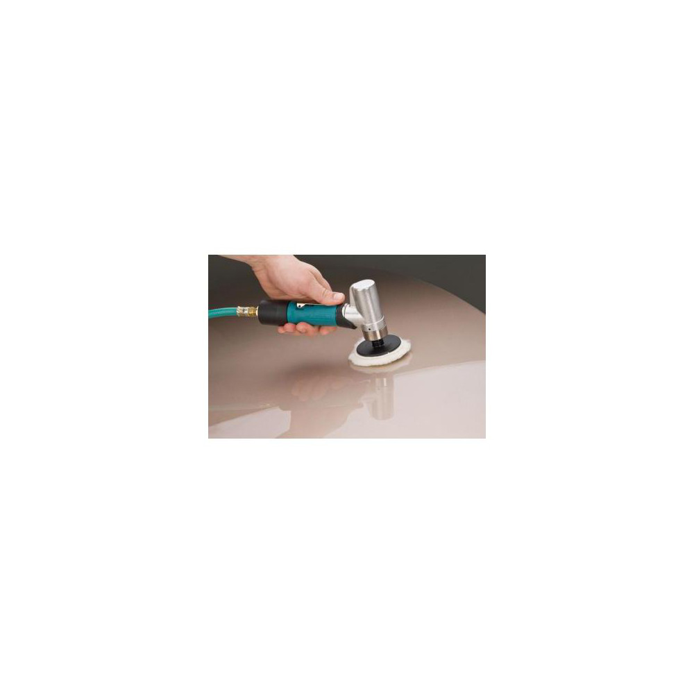 Dynabrade - 3" Pad Diam, 5,000 RPM, 0.4 hp, Handheld Pneumatic Buffer ...