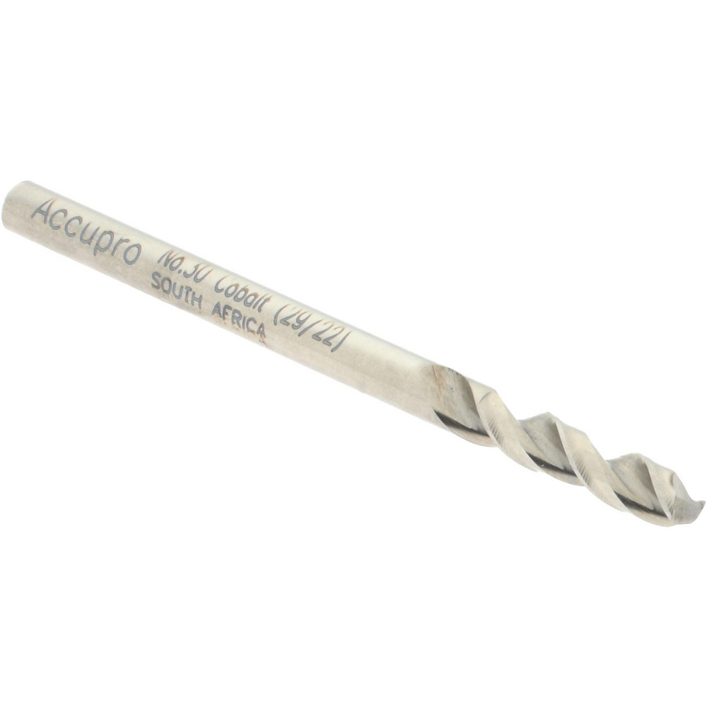 Accupro - Screw Machine Length Drill Bit: #30 (0.1285) Dia, 130 deg ...