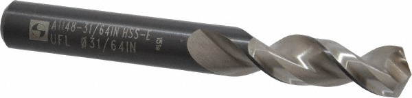 Walter-Titex - Screw Machine Length Drill Bit: 31/64" Dia, 130 deg ...