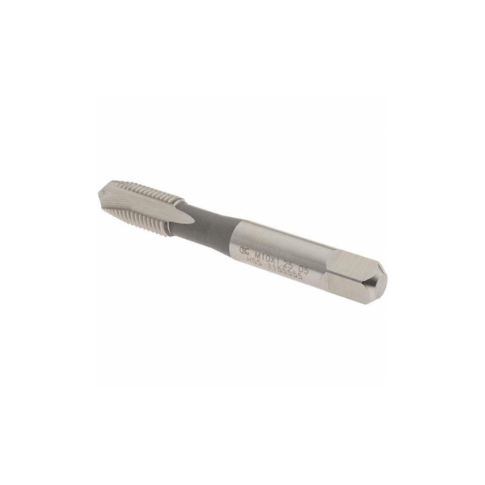 OSG - Spiral Point Tap: M10x1.25 Metric Fine, 3 Flutes, Plug Chamfer ...