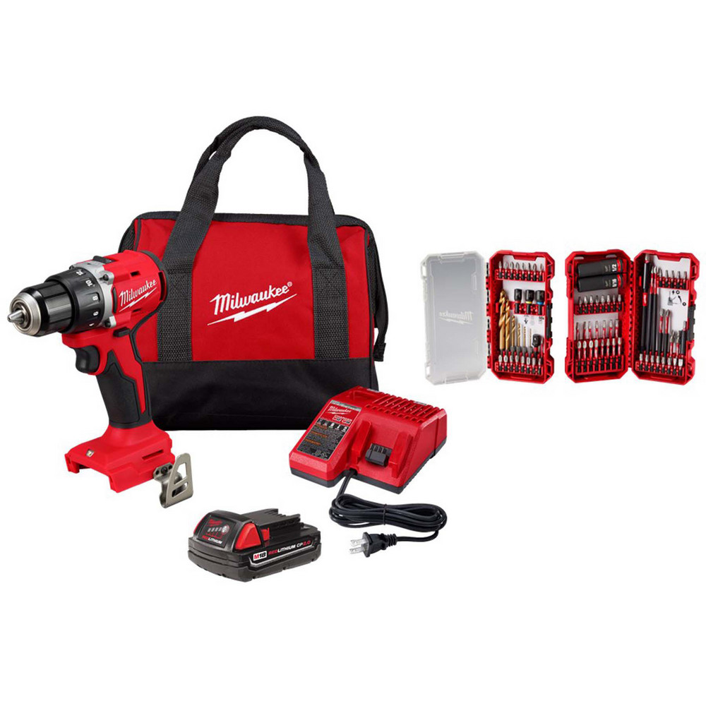 Milwaukee Tool - Cordless Drill: 18.00 V, 1/2 in" Chuck | MSC Direct