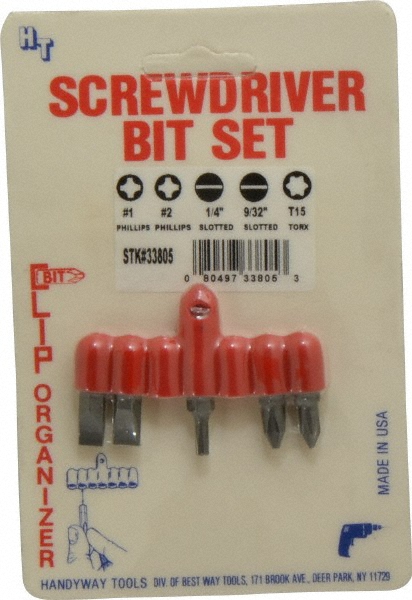 Value Collection - Screwdriver Insert Bit Set: | MSC Direct