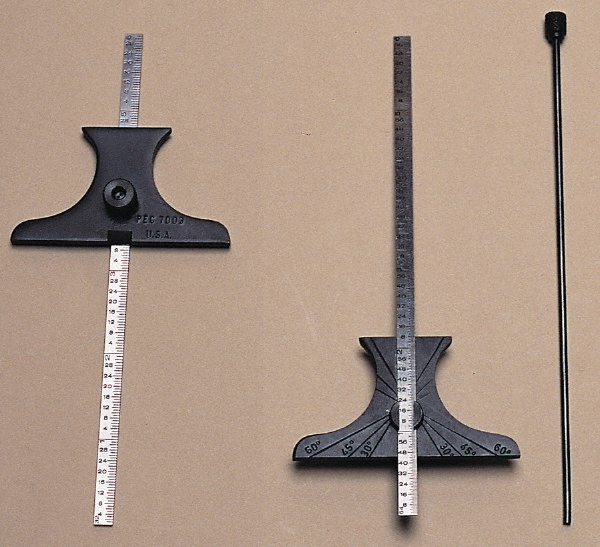 PEC Tools - Combination Protractors & Depth Gages; Gage Type: Depth & Angle Gage; Rule Minimum ...