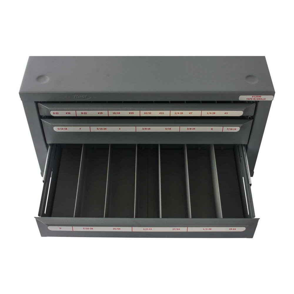 Huot - 3 Drawer, #6-32 to 1/2-20 Tap Storage | MSC Direct