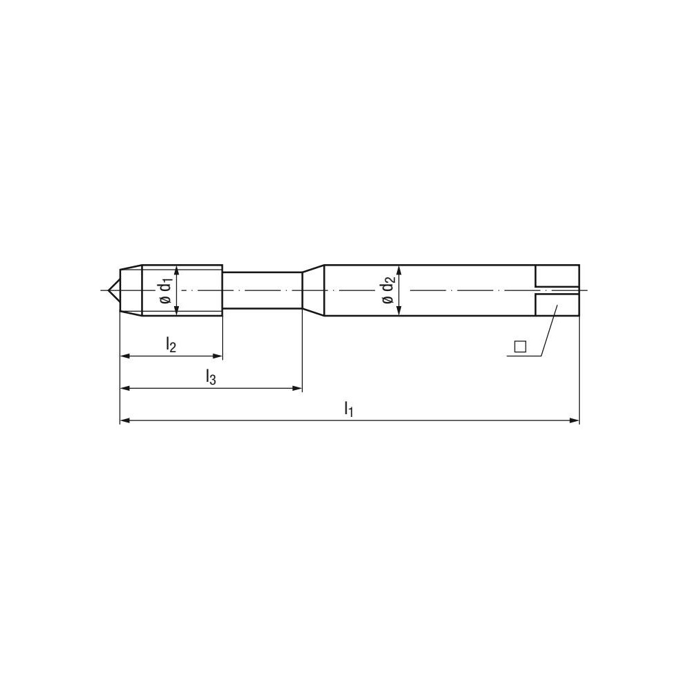 Emuge - Spiral Flute Tap: MJ, Modified Bottoming Chamfer, Cobalt ...