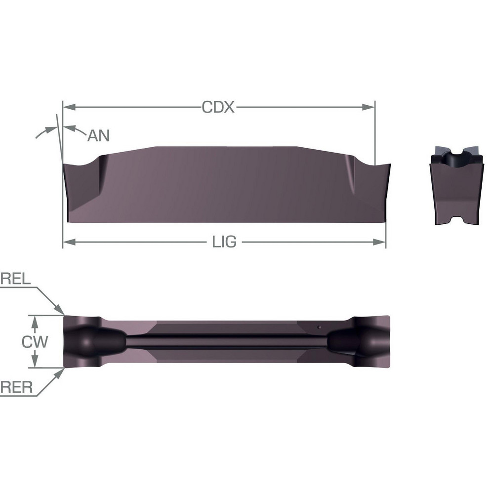 Sandvik Coromant - Grooving Insert: C2IG2N03000002GF 1225, Carbide ...