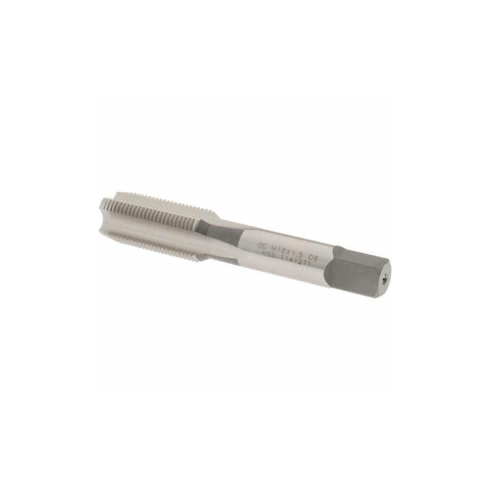 OSG - Straight Flute Tap: M18x1.5 Metric Fine, 4 Flute, Plug Chamfer ...