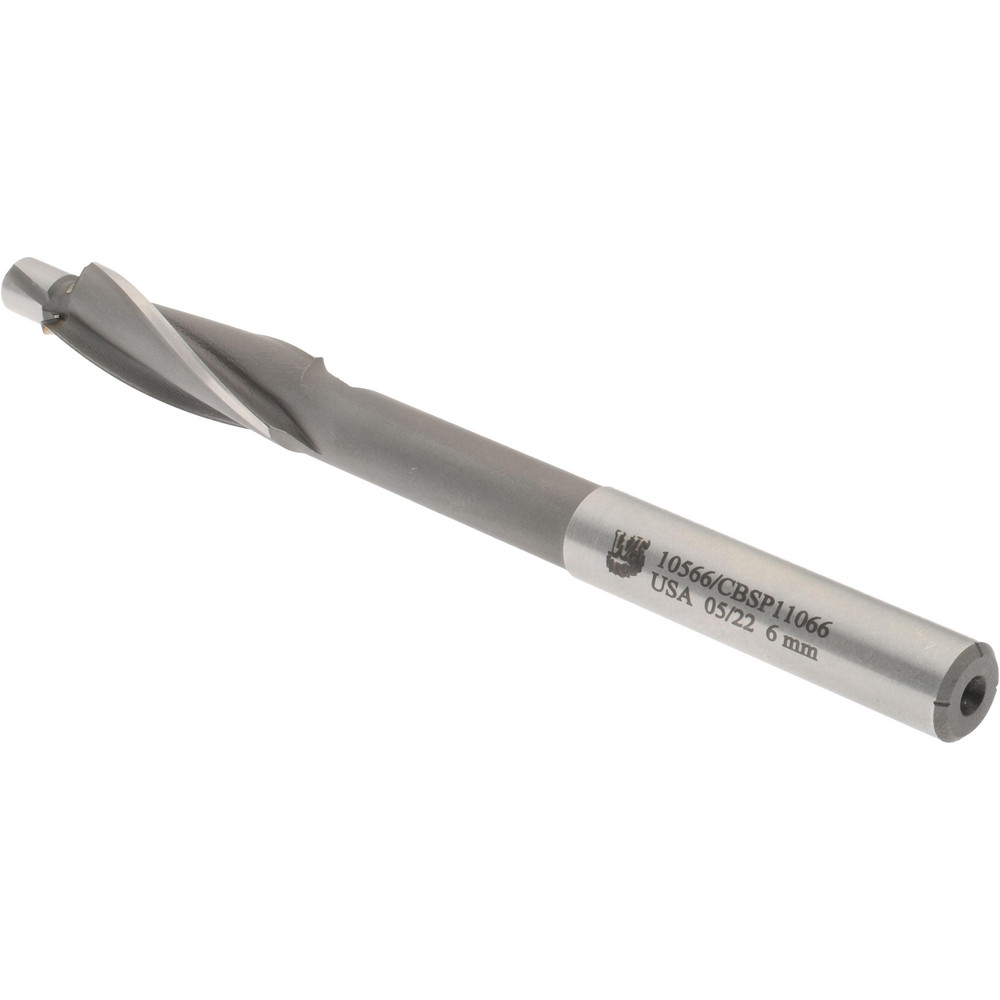 Whitney Tool - Solid Pilot Counterbore: 11 mm Dia, 6.6 mm Pilot, 3 ...