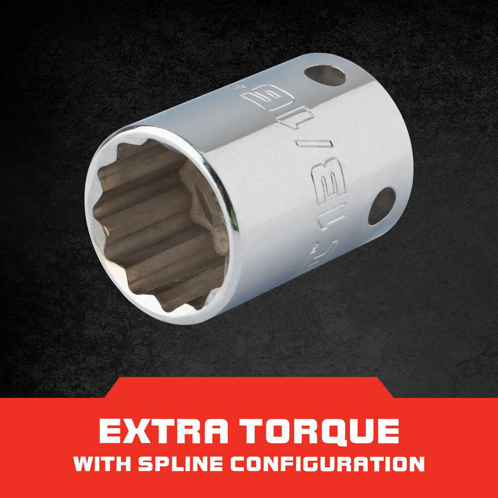 Proto - Spline Socket: 1/2" Drive, #26 Spline, 13/16" Hex | MSC Direct