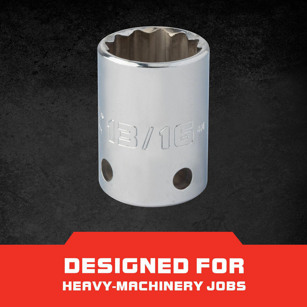 Proto - Spline Socket: 1/2" Drive, #26 Spline, 13/16" Hex | MSC Direct