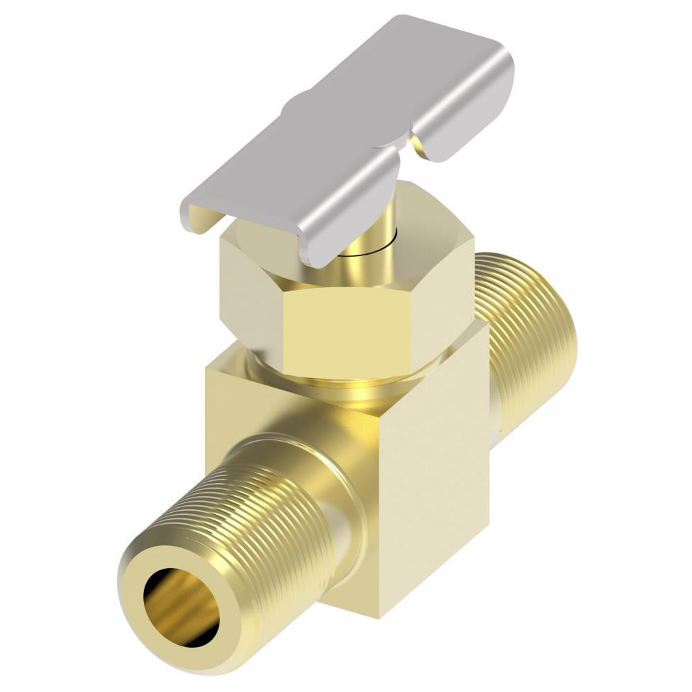 Danfoss - Needle Valve: Straight, 1/4" Pipe, MNPT x MNPT End, Brass ...
