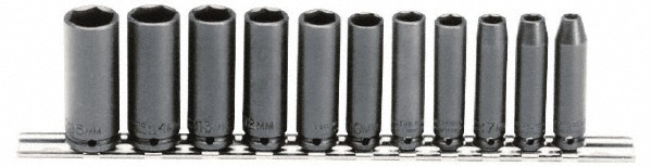 Proto - 11 Pc 1/4" Drive Deep Impact Socket Set - 01606912 - MSC ...