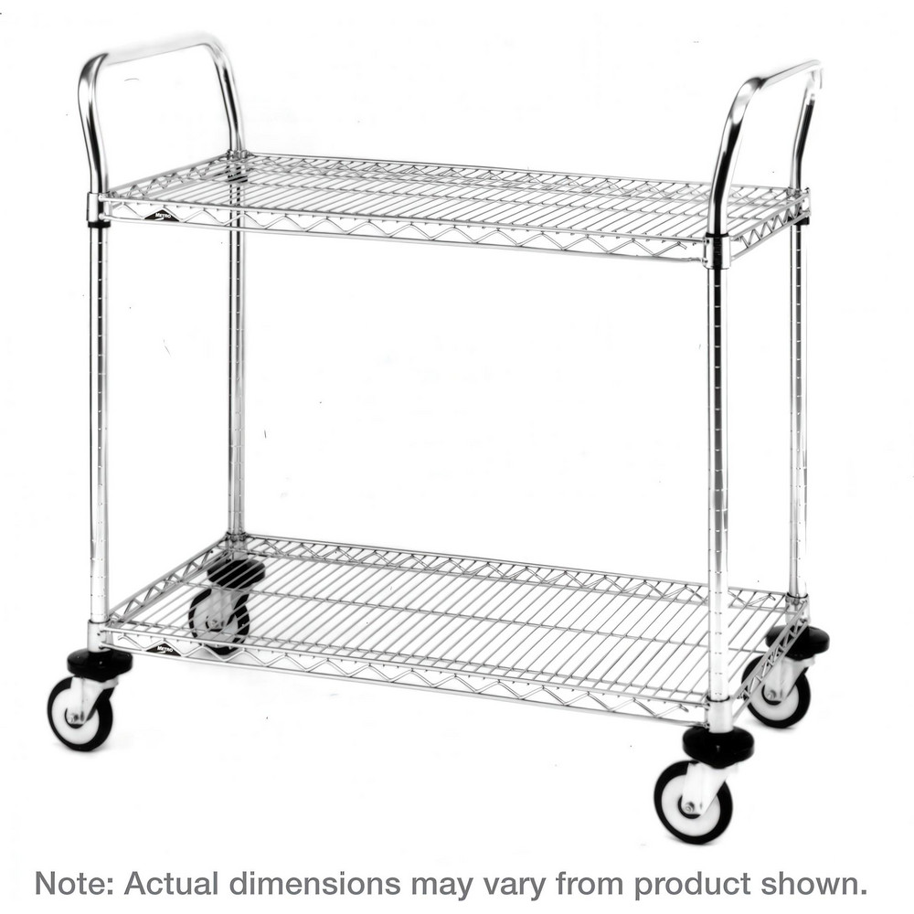 Metro - Utility Utility Cart: 36" Long, 18" Wide, Steel, 375 lb ...