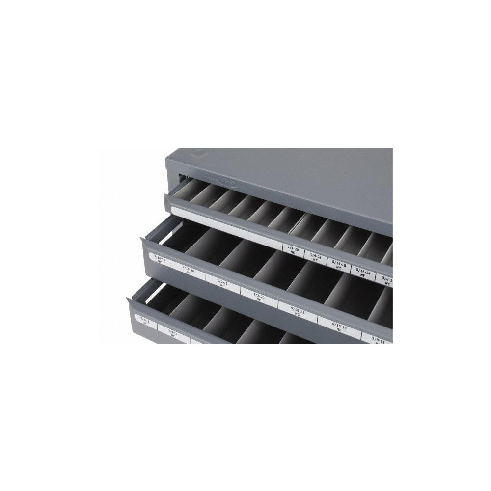 Huot - 3 Drawer, 1/4-20 to 1-14 UNC, UNF Tap Storage | MSC Direct