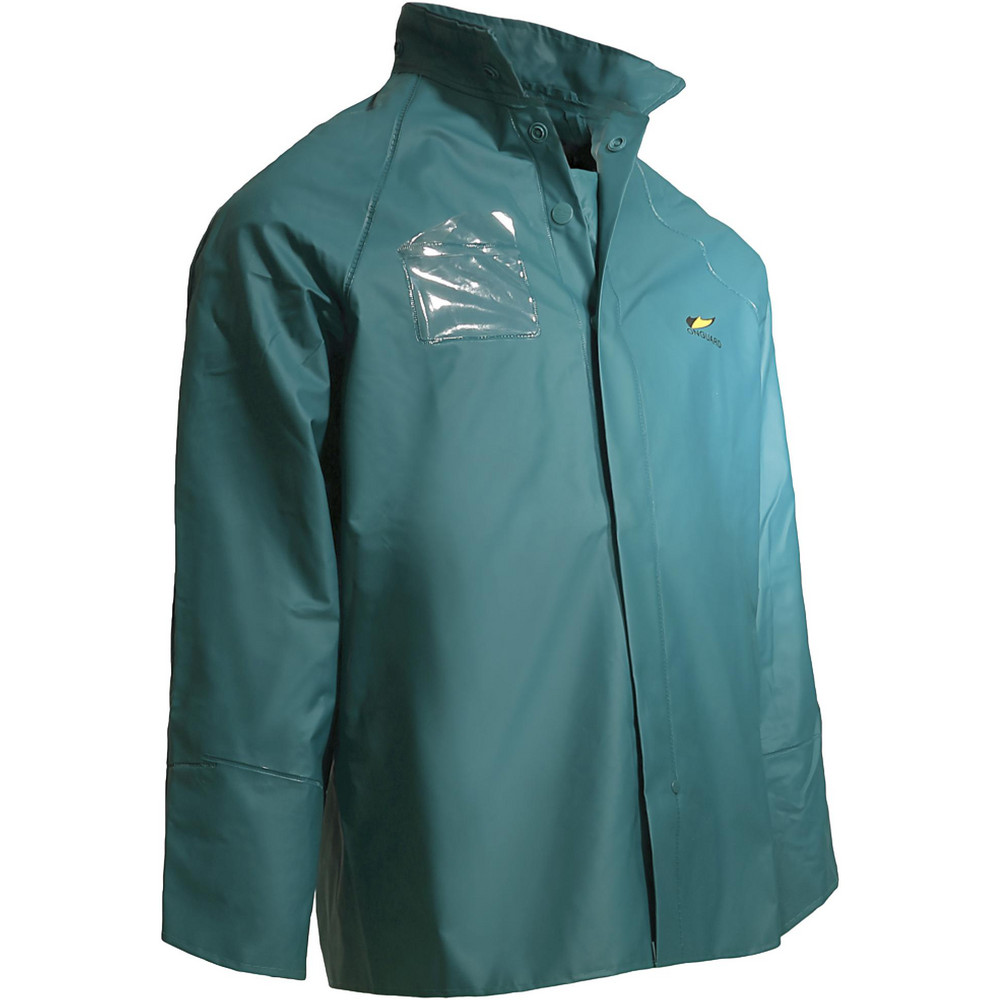 OnGuard - Rain Jacket: Size Large, Green, PVC | MSC Direct