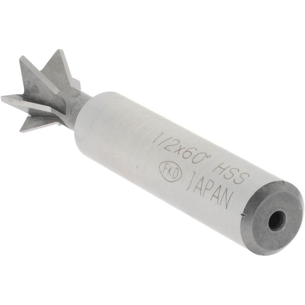 Value Collection - Dovetail Cutter: 60 °, 1/2" Cut Dia, 1/4" Cut Width ...