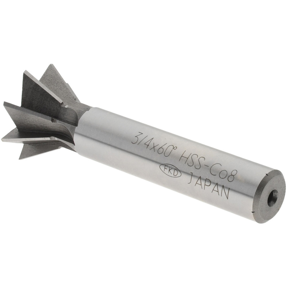 Value Collection - Dovetail Cutter: 60 °, 3/4" Cut Dia, 5/16" Cut Width ...