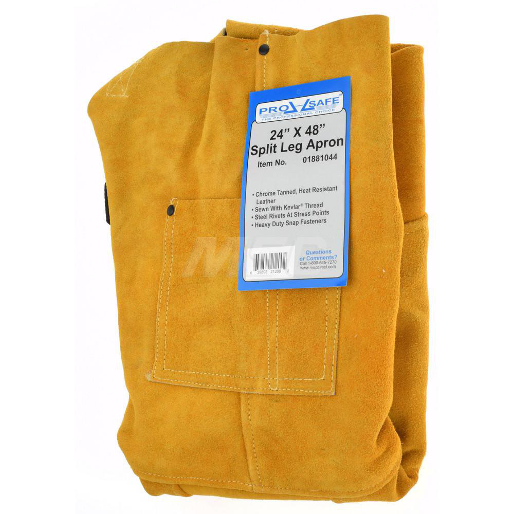 PRO-SAFE - Split Leg Apron: 11 oz, Leather | MSC Direct