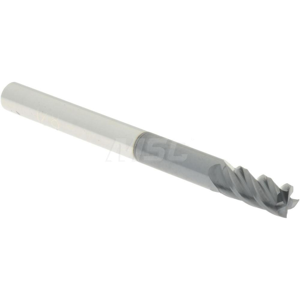 Accupro - Square End Mill: 1/8" Dia, 1/4" LOC, 4 Flute, Solid Carbide | MSC Direct