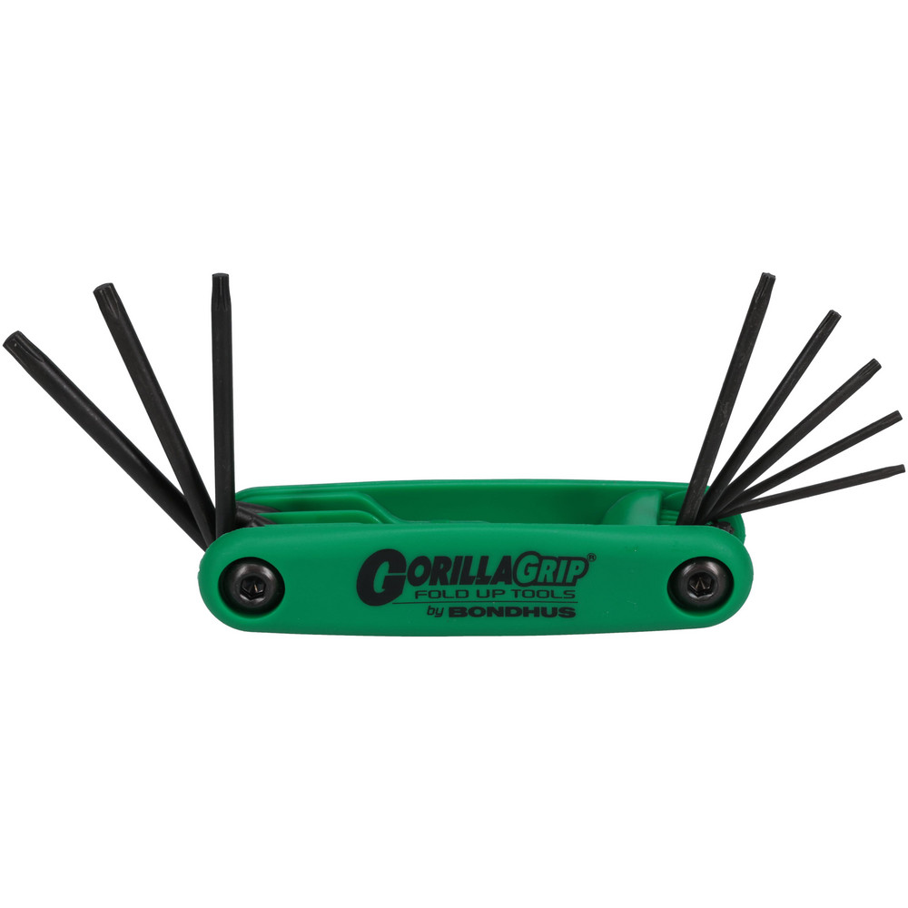 Bondhus - Torx Key Set: 8 Pc, Fold-Up Handle, T6 to T25 | MSC Direct