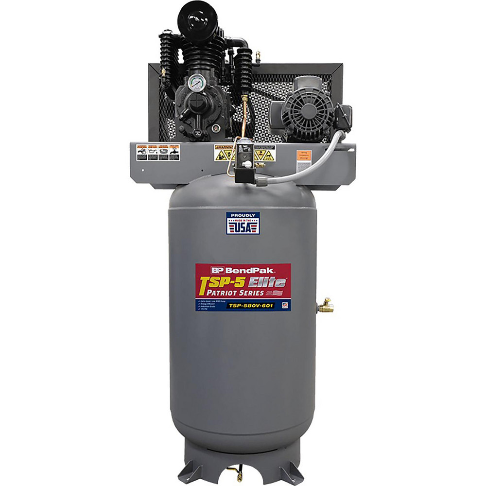 Bend-Pak - Stationary Electric Air Compressors: Simplex, 80 Gal, 208 ...