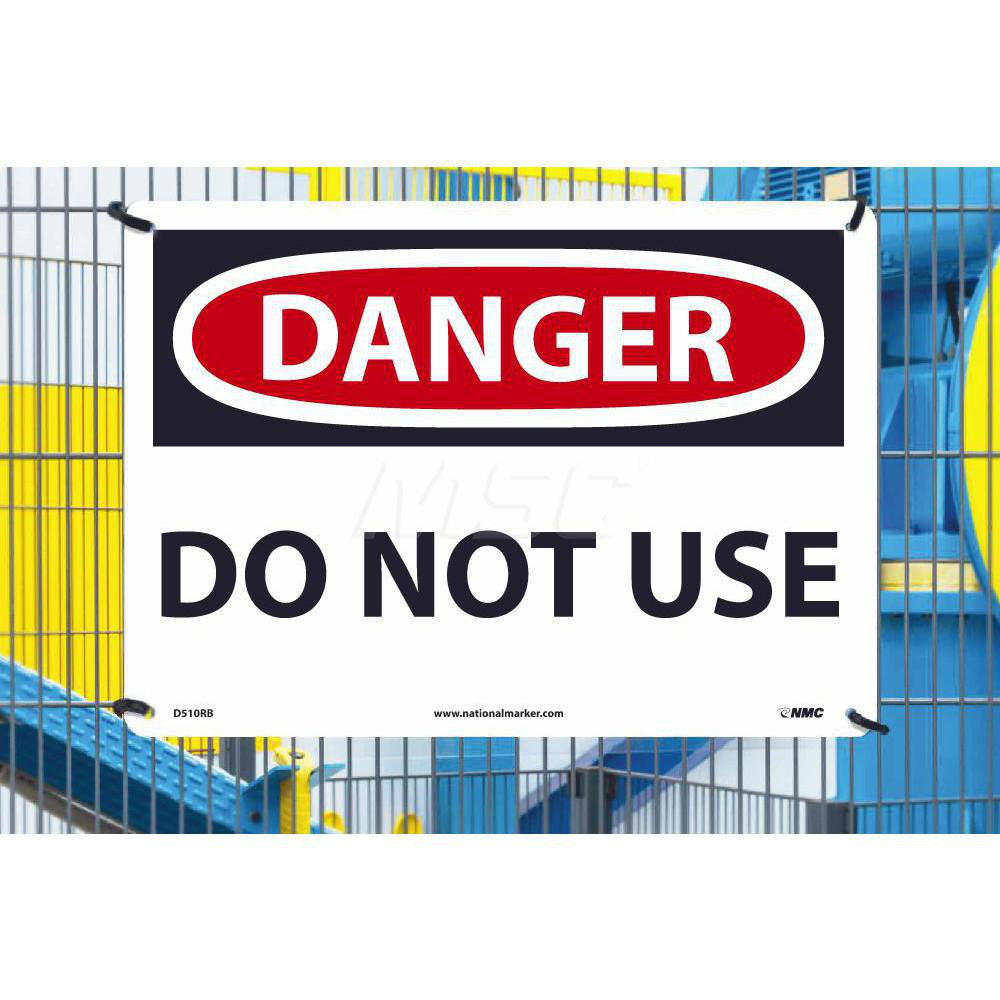 AccuformNMC - Accident Prevention Sign: Rectangle, DANGER, DO NOT USE ...