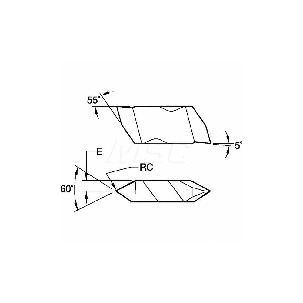 Kennametal - Threading Insert: NTP3R KC5025, Carbide | MSC Direct