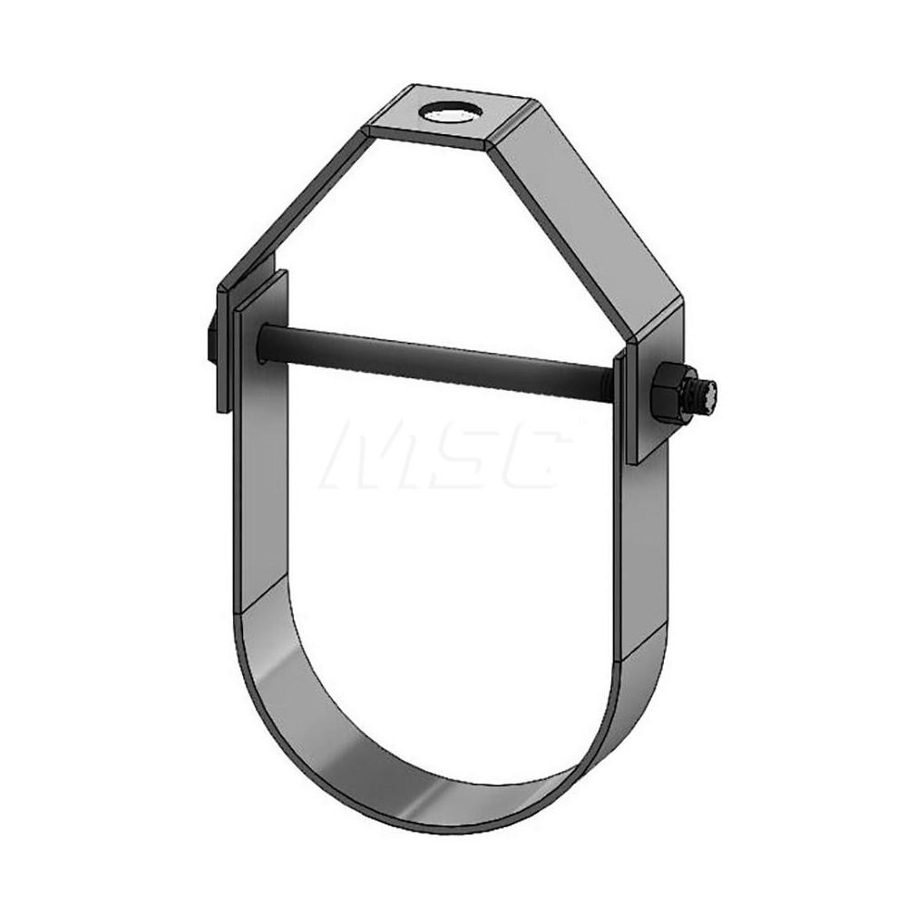 Empire - Adjustable Clevis Hanger: 3-1/2" Pipe, 1/2" Rod, Carbon Steel ...