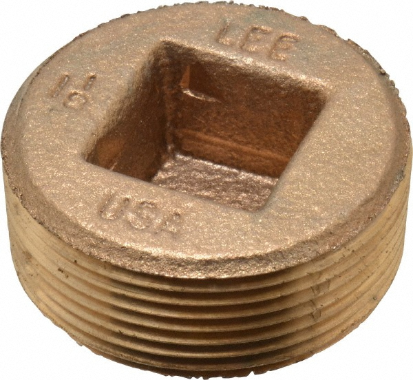 Merit Brass - 1/4" Brass Pipe Countersunk Plug - 02203214 - MSC ...