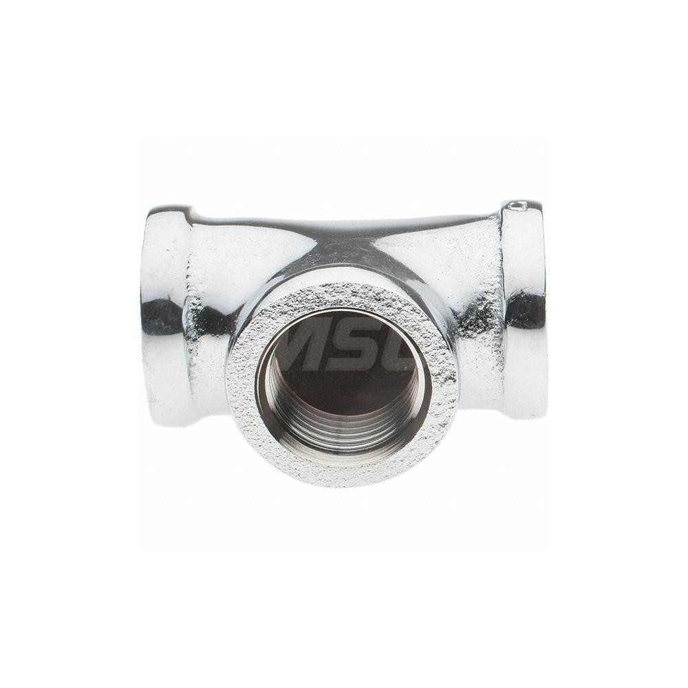 Merit Brass - 1/2" Red Brass/Chrome Pipe Tee - 02208296 - MSC ...