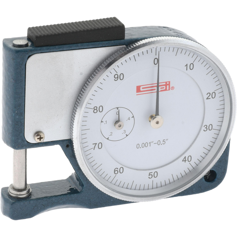 SPI - 0 to 1/2" Measurement, 0.001" Graduation, 1/2" Throat Depth, Dial ...