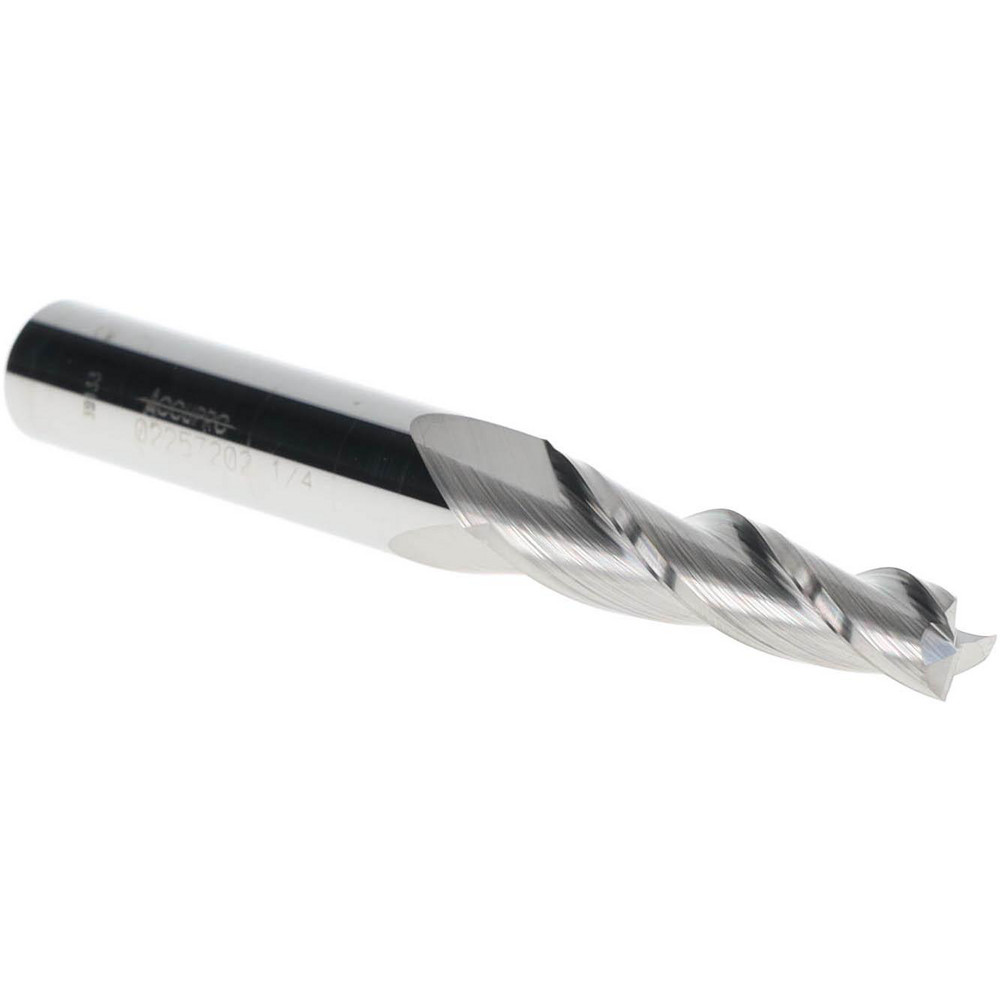 Accupro - Tapered End Mill: 2 deg Angle per Side, 1/4" Small Dia, 1-1/4 ...