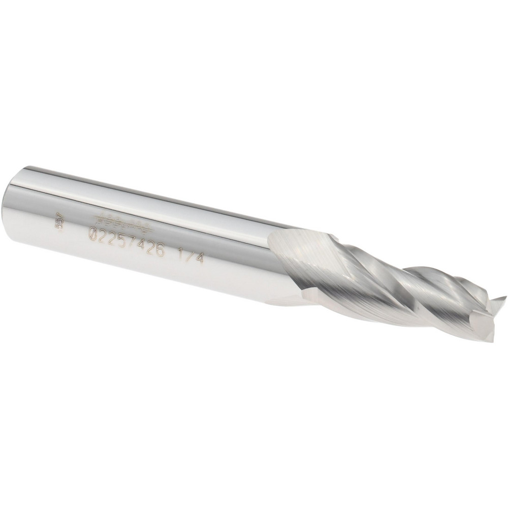 Accupro - Tapered End Mill: 3 deg Angle per Side, 1/4" Small Dia, 3/4 ...