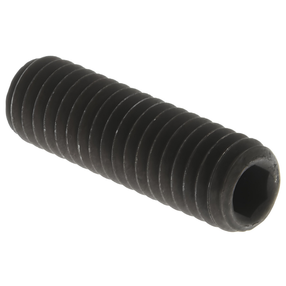 Value Collection - Set Screw: 3/8-16, 1-1/4" Overall Length, Flat Point ...