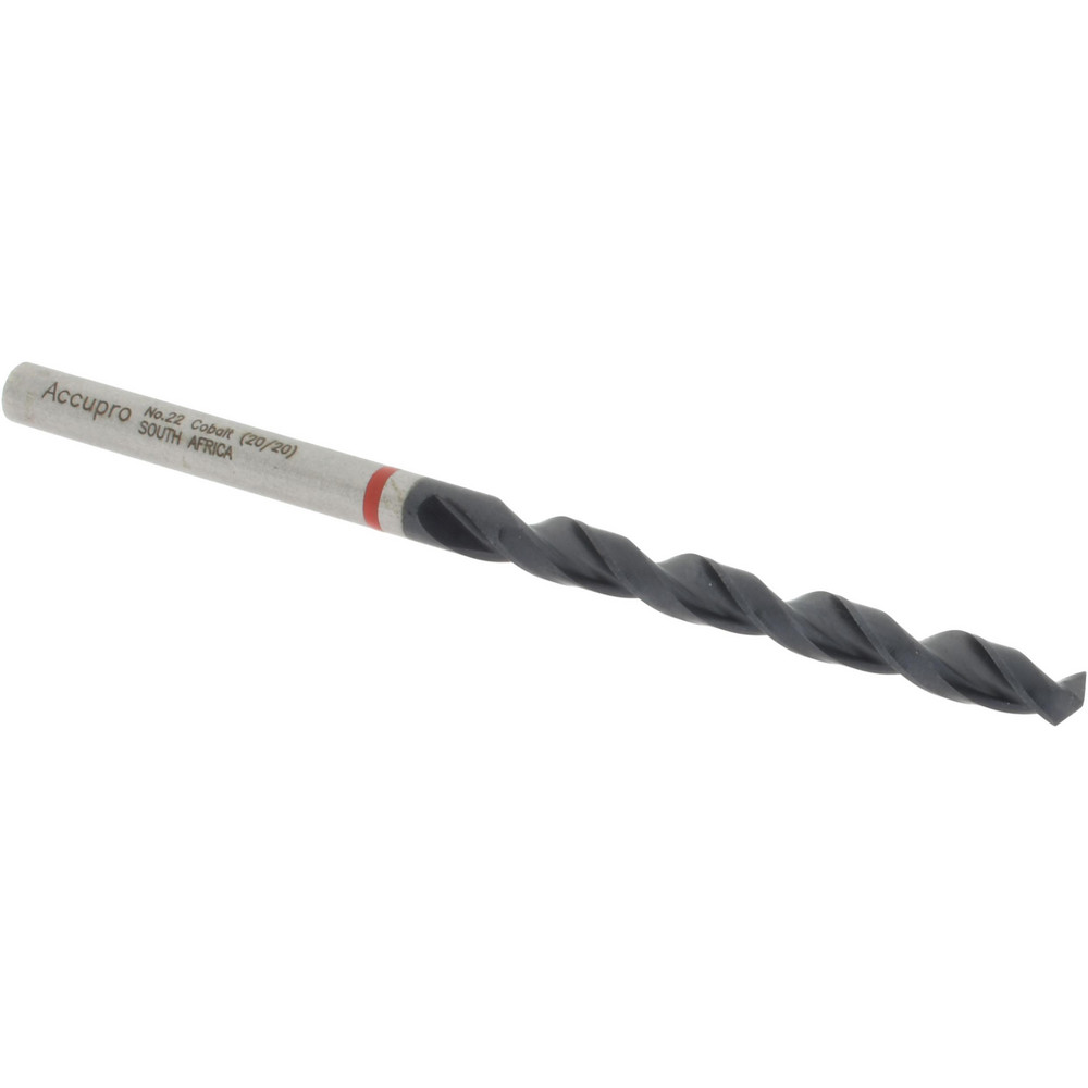 Accupro - Jobber Length Drill Bit: #22 (0.1570) Dia, 135 deg, Cobalt ...