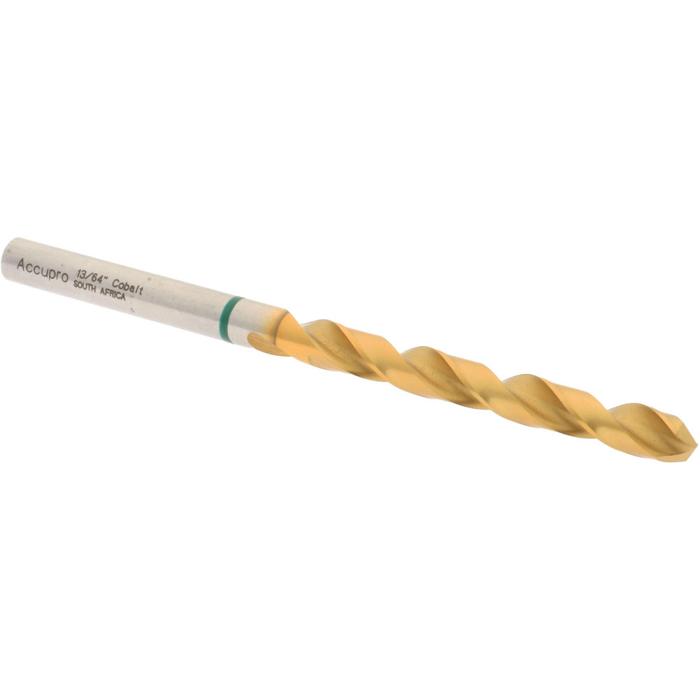 Accupro - Jobber Length Drill Bit: 13/64" (0.2031) Dia, 135 deg, Cobalt ...