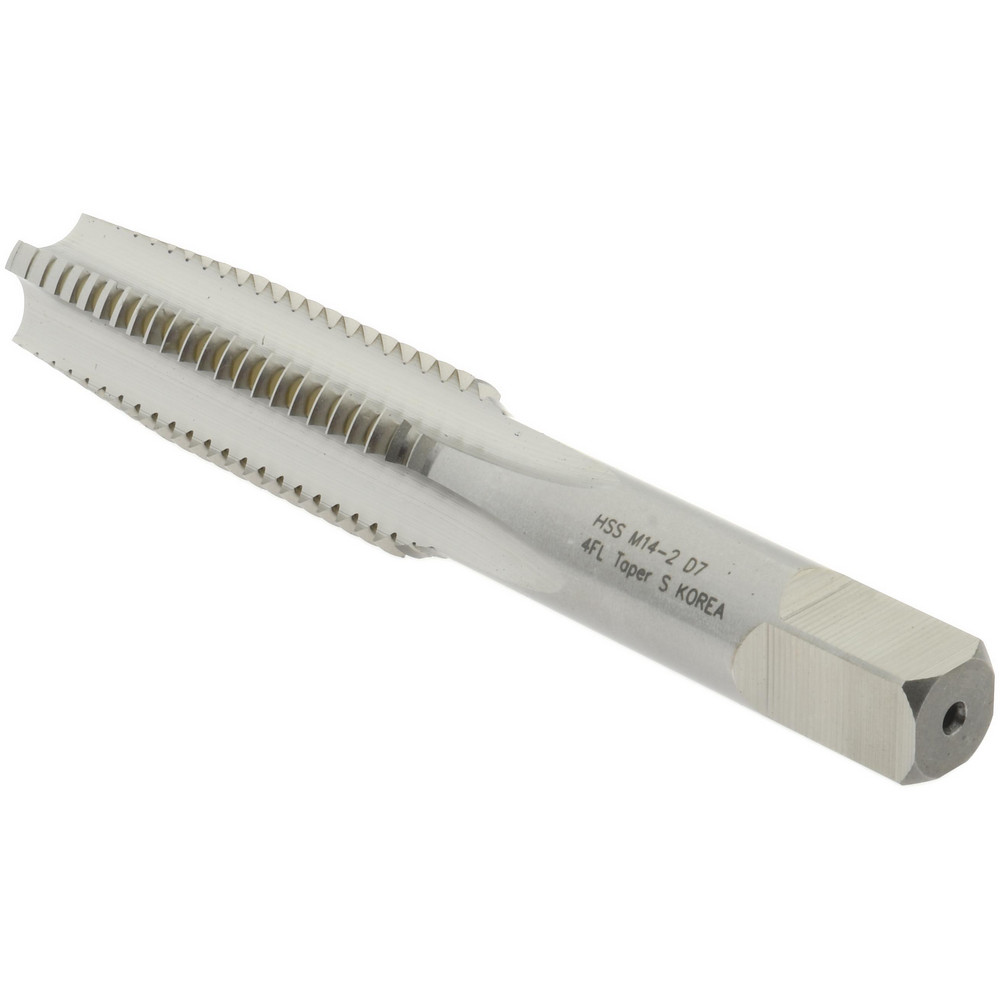 Hertel - Straight Flute Tap: M14x2 Metric Coarse, 4 Flute, Taper ...