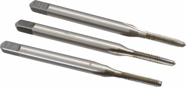 Hertel - #2-56 UNC, 3 Flute, Bottoming, Plug & Taper, Bright Finish ...