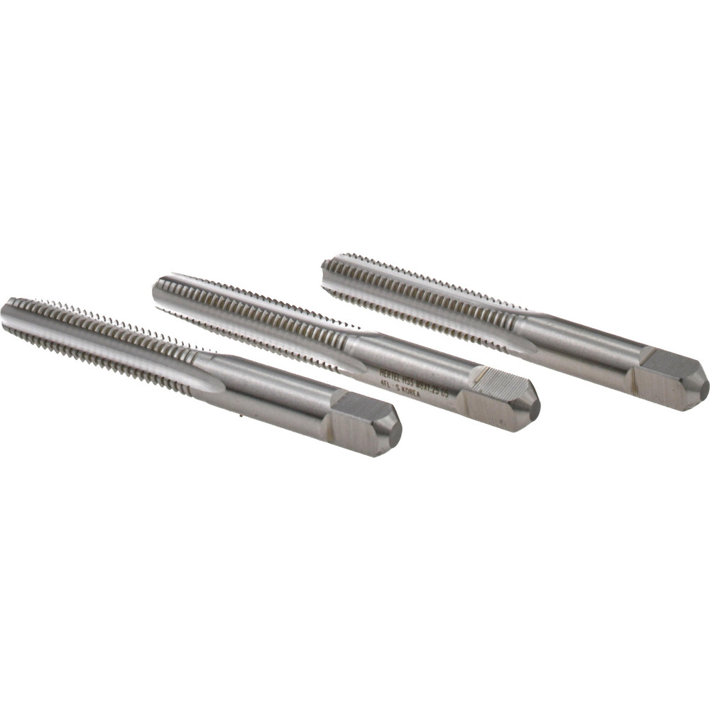 Hertel - Tap Set: Metric Coarse, 4 Flute, High Speed Steel, Bright ...