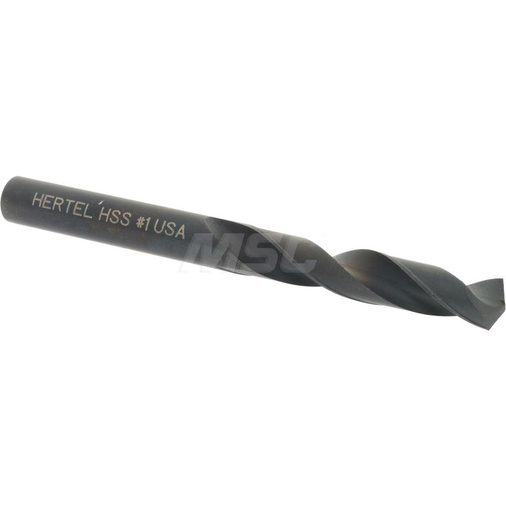 Hertel - Screw Machine Length Drill Bit: #1 (0.2280) Dia, 135 deg, HSS ...