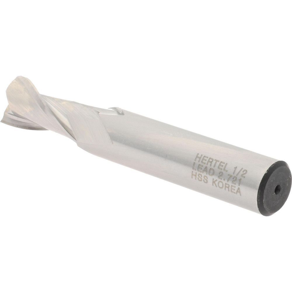 Hertel - Square End Mill: 1/2" Dia, 1" LOC, 2 Flute, High Speed Steel ...