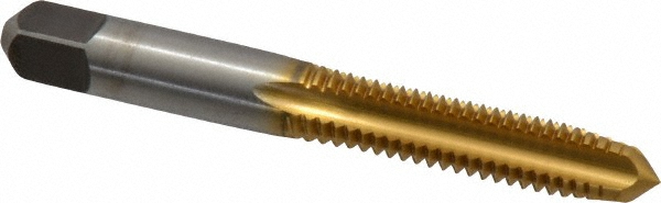 Straight Flute Tap: 3/8-16 UNC, 4 Flutes, Plug, 3B Class of Fit, High ...