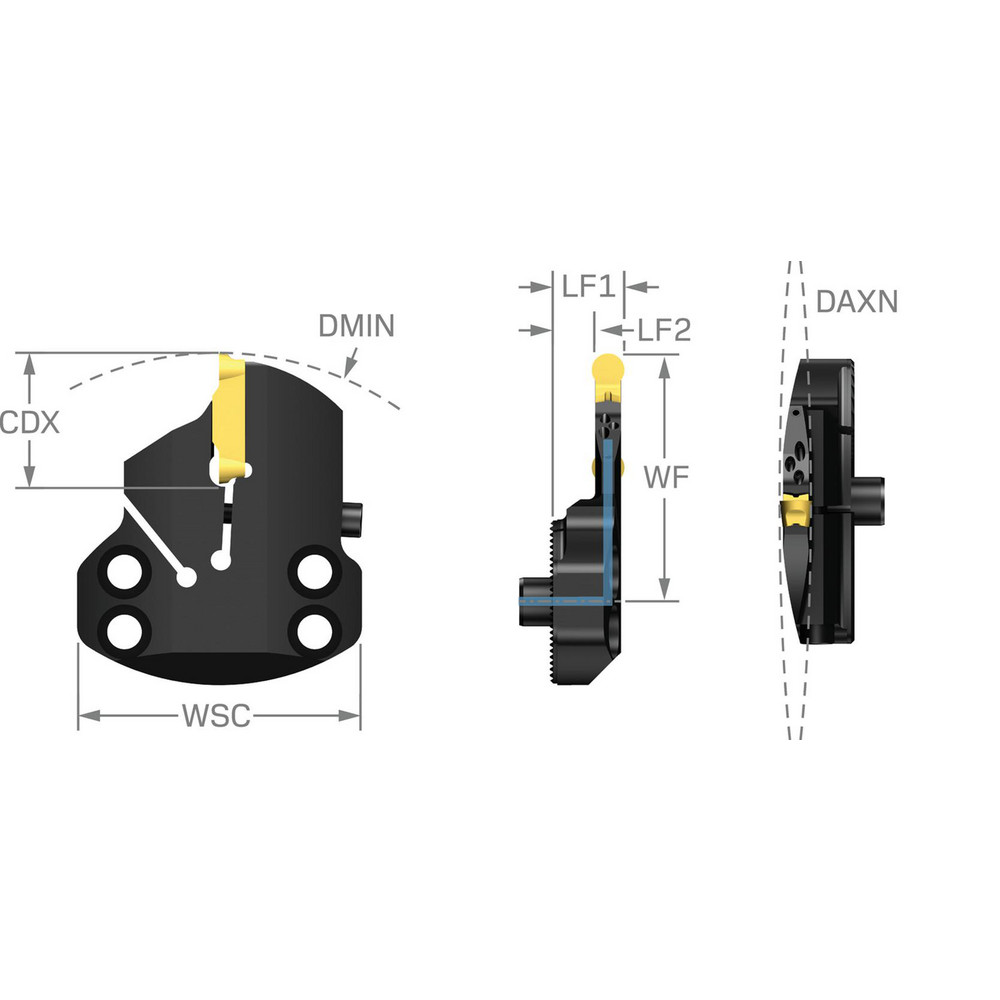 Sandvik Coromant - Modular Grooving Cutting Unit Heads: 70, 1.3780, 35.00, 0.3070 | MSC Direct